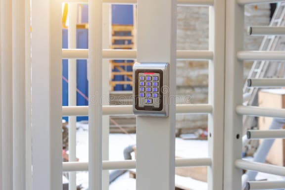 Pass through the Turnstile with a Code Lock Stock Image - Image of ...