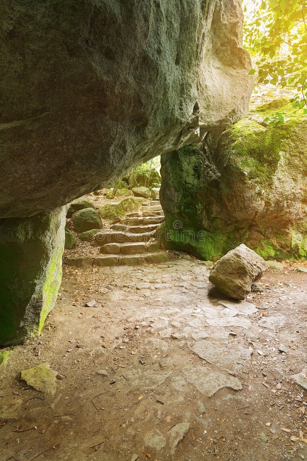 Pass under stones stock photo. Image of road, caves, happiness - 70881462