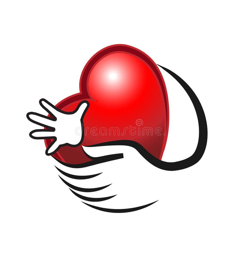 Passa Il Concetto Del Logo Di Amore Illustrazione Vettoriale ...