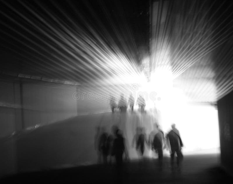 Passage 1. stock image. Image of people, light, lane, areaway - 506087