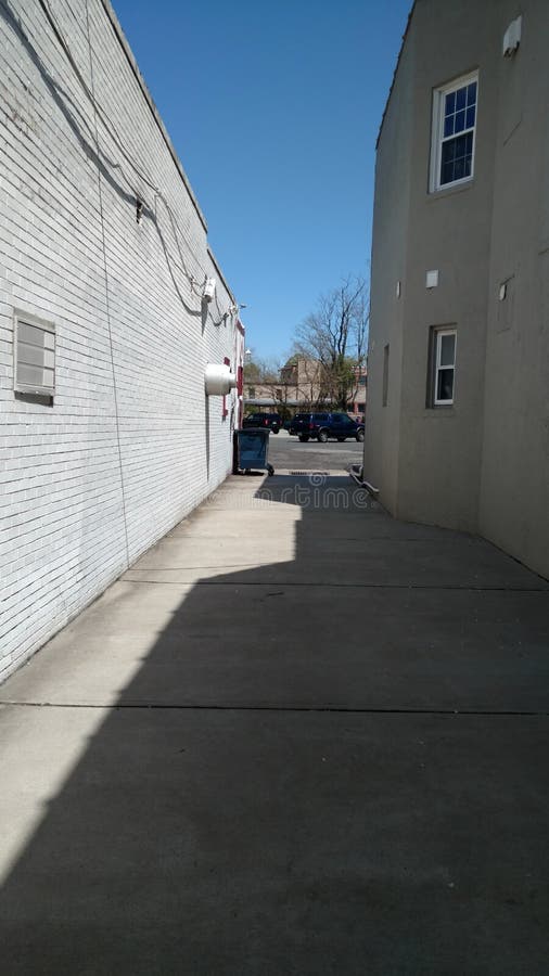Passage between Buildings editorial stock image. Image of englewood ...