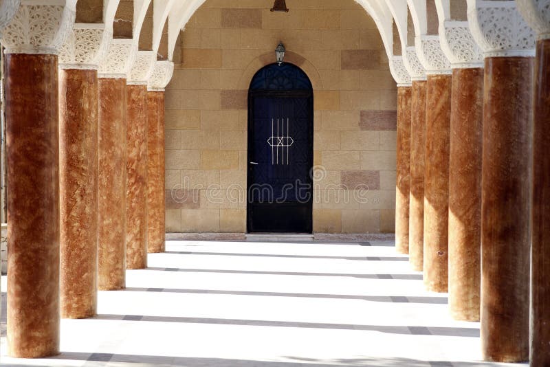 Passage of church stock image. Image of greece, beautiful - 45915883