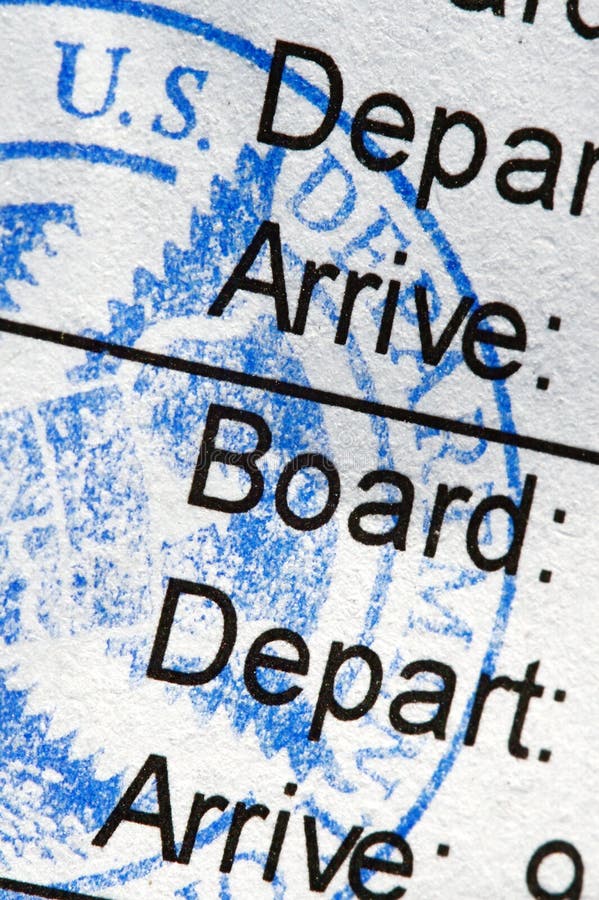 Passage d'embarquement photo stock. Image du identification - 10435356