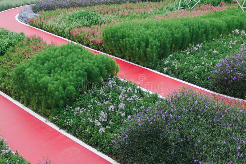 Passage in the garden stock image. Image of garden, natural - 160814219