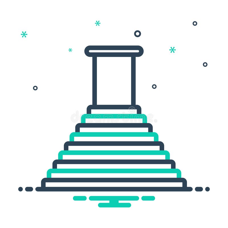 Mix Icon for Passage, Route and Path Stock Vector - Illustration of ...