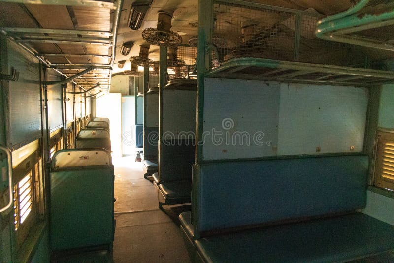 Interior of a Second Class Train Carriage in India Editorial Image ...