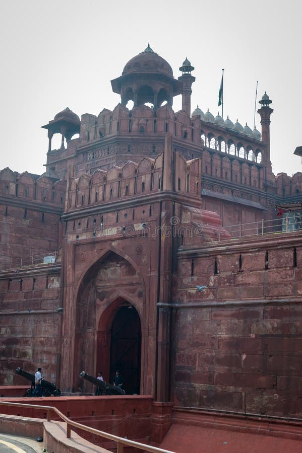 Red Fort Lahori Gate, Old Delhi Editorial Stock Image - Image of 1639 ...