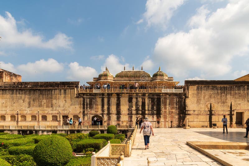 Rear of the Ganesh Pol in the Amber, Fort Amer , Rajasthan, India ...