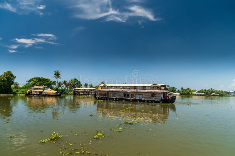 Houseboats in the Kerala Backwaters Editorial Photography - Image of ...