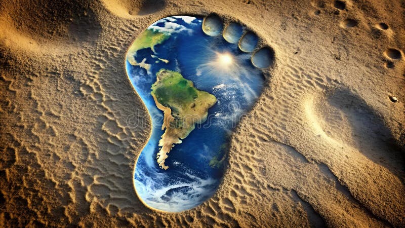 A Passage through Time: a Footprint Embedded in Layers of Earth ...