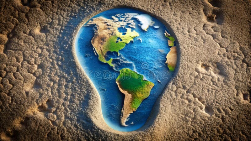 A Passage through Time: a Footprint Embedded in Layers of Earth ...