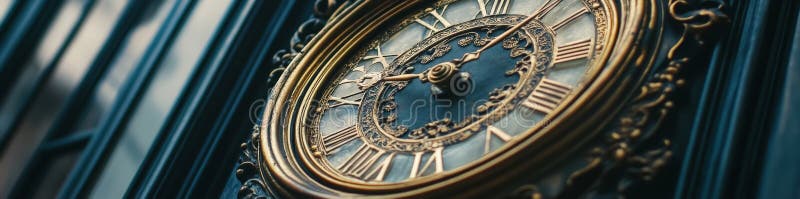 The Passage of Time: a Grandfather Clock, Its Pendulum Moving ...