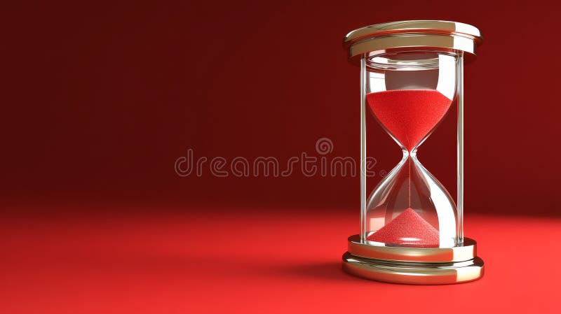 The Passage of Time is Represented by a Diamond Hourglass in an ...