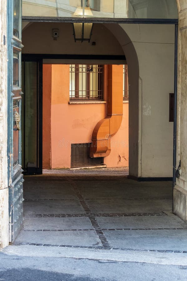 Passage To the Courtyard in the Building Stock Photo - Image of spaces ...