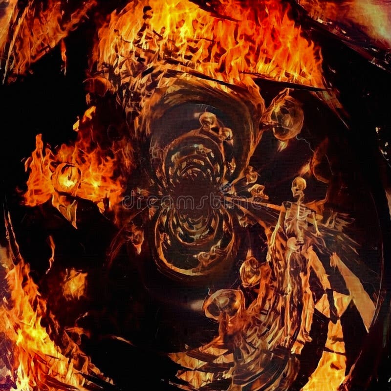 Burning Skeleton Stock Illustrations – 982 Burning Skeleton Stock ...