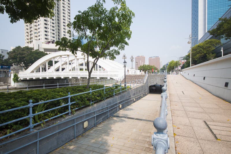Passage under the bridge stock photo. Image of building - 62027396