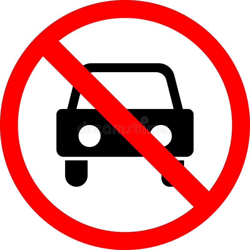The Passage of Vehicles is Prohibited. Road Signs. Stock Vector ...