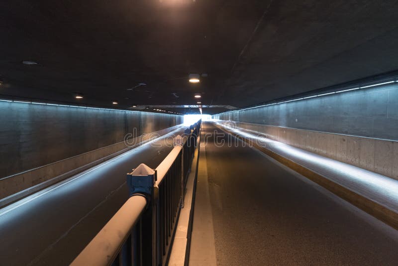 The Passageway in the City, Perspective Background Stock Photo - Image ...