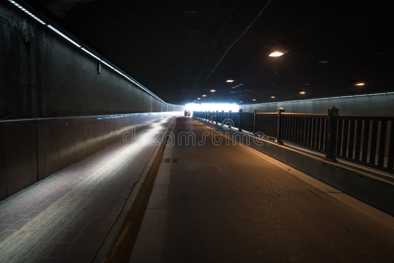 The Passageway in the City, Perspective Background Stock Photo - Image ...