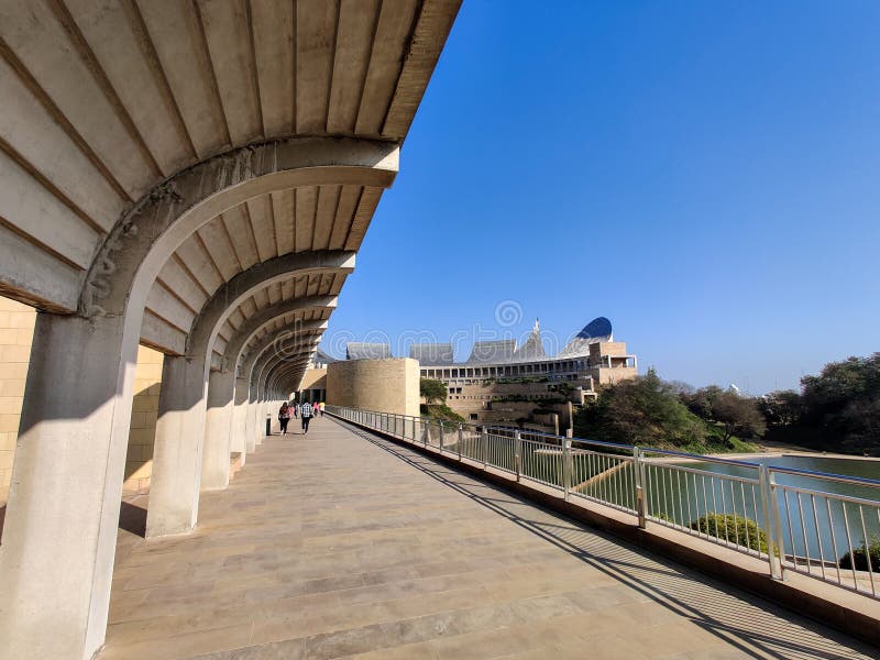 Passageway near the water stock image. Image of walkway - 180238077