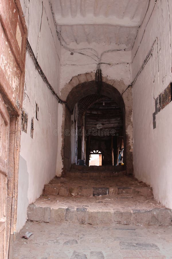 A Passageway between Two Buildings in Cusco, Peru Stock Image - Image ...