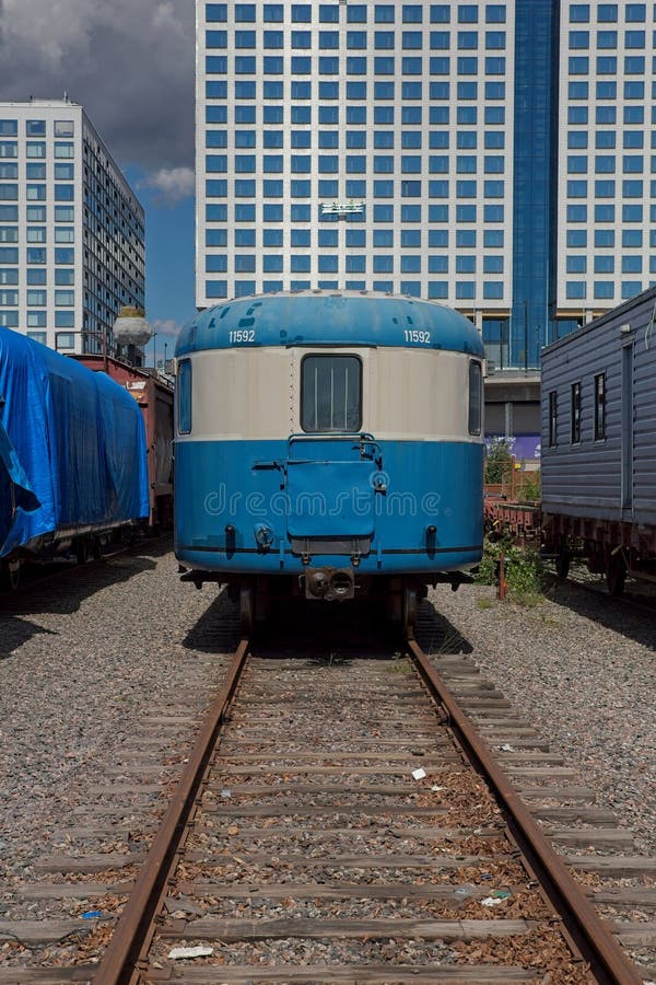Passanger railroad car. stock image. Image of summer - 350547829