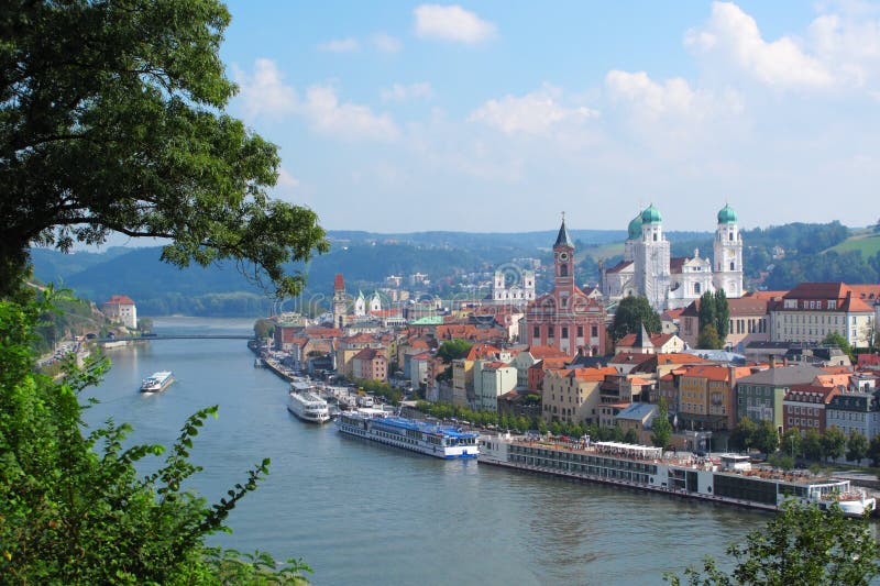 Passau in Bavaria stock image. Image of medieval, corner - 29256145