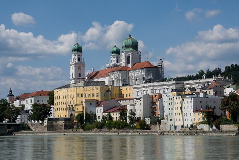 Passau, Germany stock photo. Image of rivers, view, germany - 29326894
