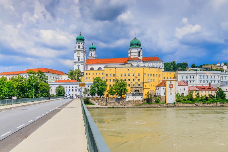 Passau, Germany stock image. Image of bank, nature, europe - 229188579