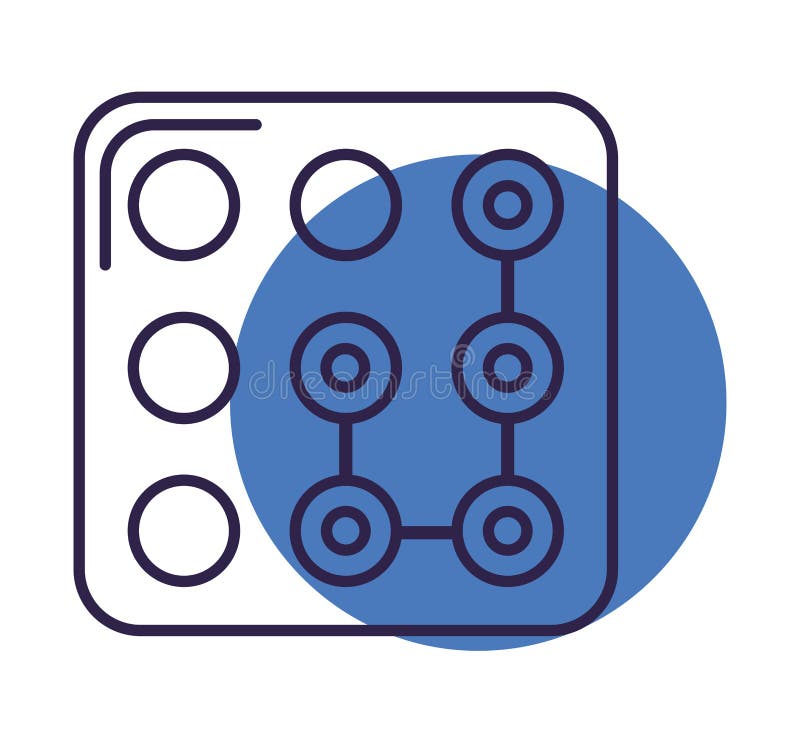 Passcode in pattern stock vector. Illustration of screen - 247681684