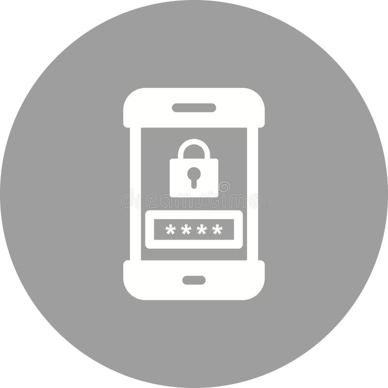 Passcode stock vector. Illustration of protection, smartphone - 86562521