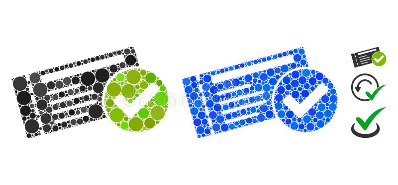 Passed Composition Icon of Circle Dots Stock Vector - Illustration of ...