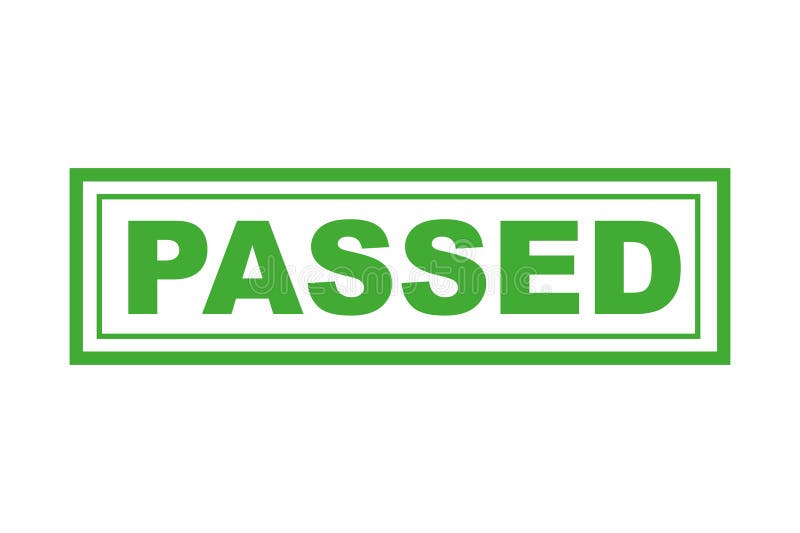 Passed green stamp stock illustration. Illustration of imprint - 360901206