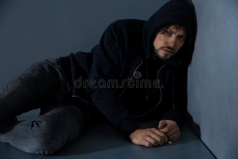 Passed Out Junkie after Using Drugs Stock Image - Image of male, death ...