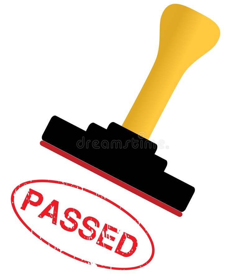 Passed rubber stamp stock vector. Illustration of sign - 19662837