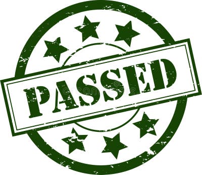 Passed Rubber Stamp (Vector) Stock Vector - Illustration of collection ...