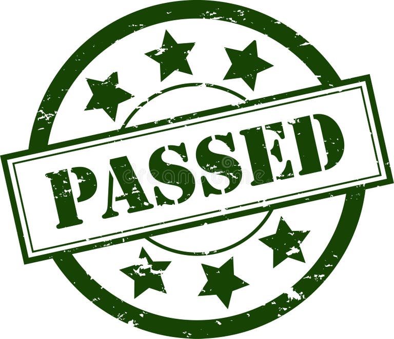 Passed Rubber Stamp (Vector) Stock Vector - Illustration of collection ...