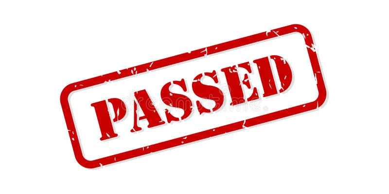 Passed Rubber Stamp Vector stock vector. Illustration of vector - 151086974