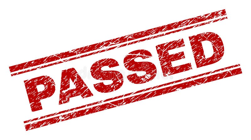 Grunge Textured PASSED Stamp Seal Stock Vector - Illustration of ...