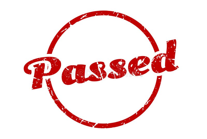 Passed Sign. Passed Round Vintage Stamp Stock Vector - Illustration of ...