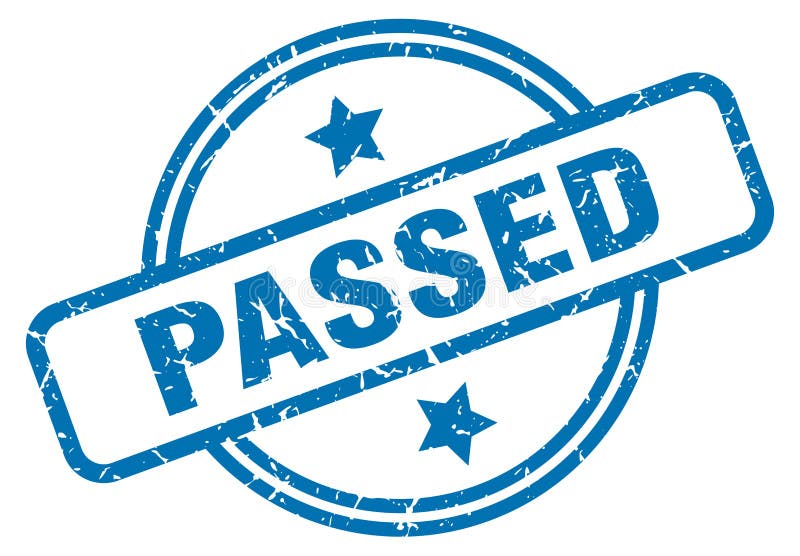 Passed Red Grunge Round Vintage Stamp Stock Vector - Illustration of ...