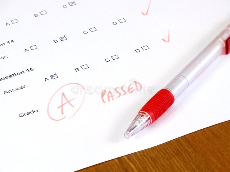 Passed Test - College Concept Stock Image - Image of correct, positive ...