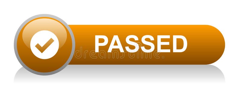 Passed Tick Button Transparent Stock Illustration - Illustration of ...