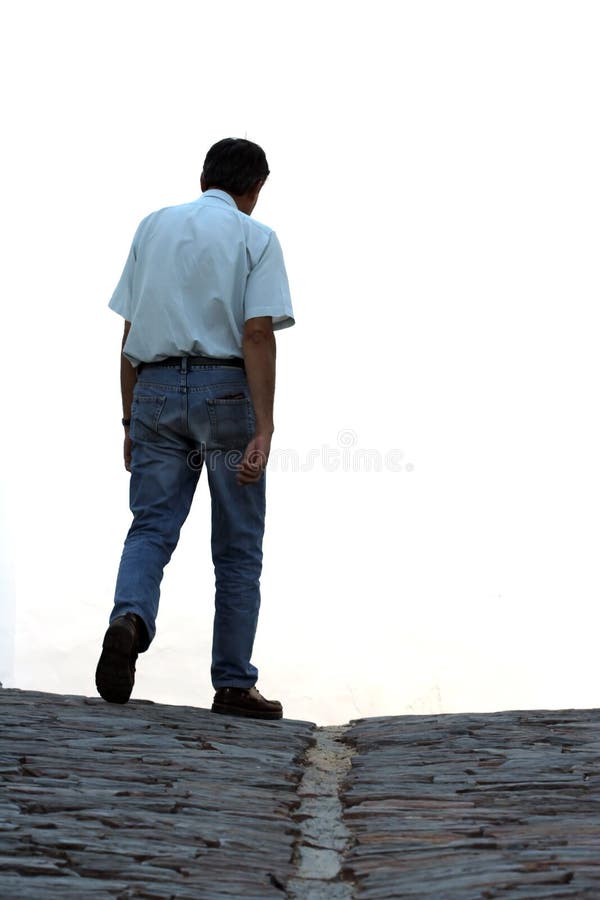 Passeio do homem imagem de stock. Imagem de ocasional - 1164277