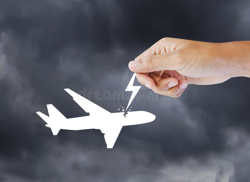 Passenger air plane crash stock image. Image of cloud - 38950201