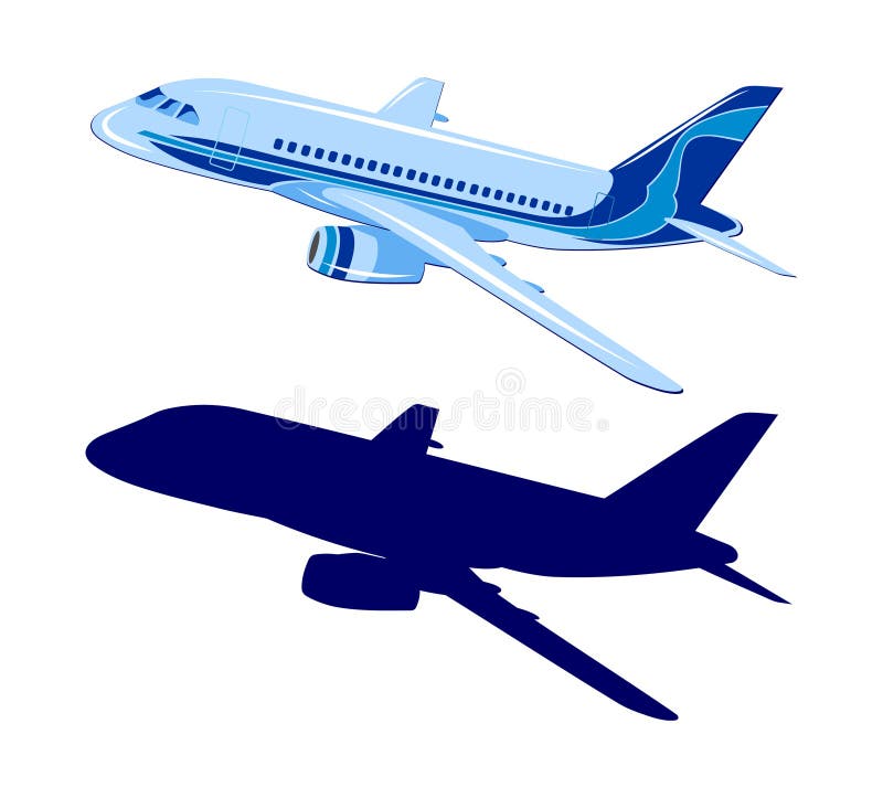 Airplane Parts and Functions, Vector Illustration Labeled Diagram Stock ...