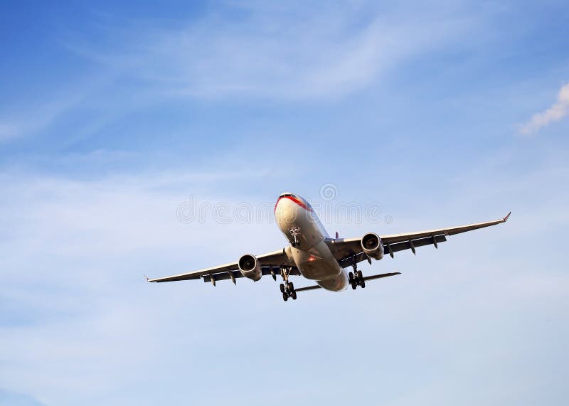 Passenger aircraft stock photo. Image of speed, transportation - 47892708