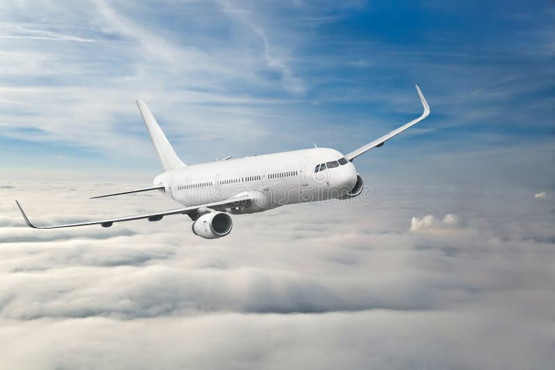 Passenger Aircraft Mid-air stock image. Image of tourism - 78161503