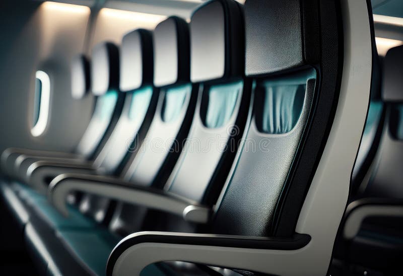 Passenger Aircraft Seating. AI Generated Stock Illustration ...