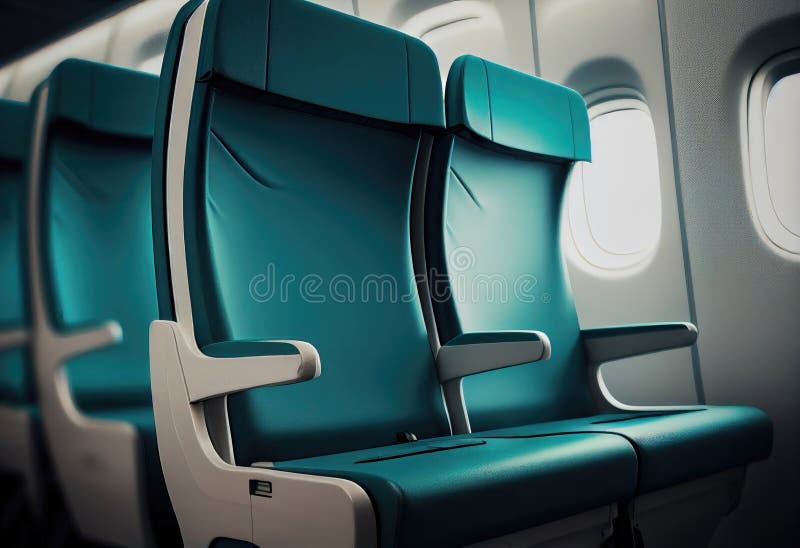 Passenger Aircraft Seating. AI Generated Stock Illustration ...